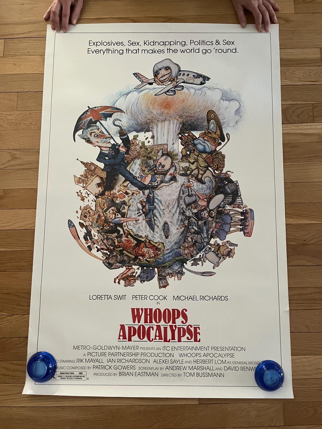 Vintage 1988 Whoops Apocalypse Movie Poster 27x41 International One ...