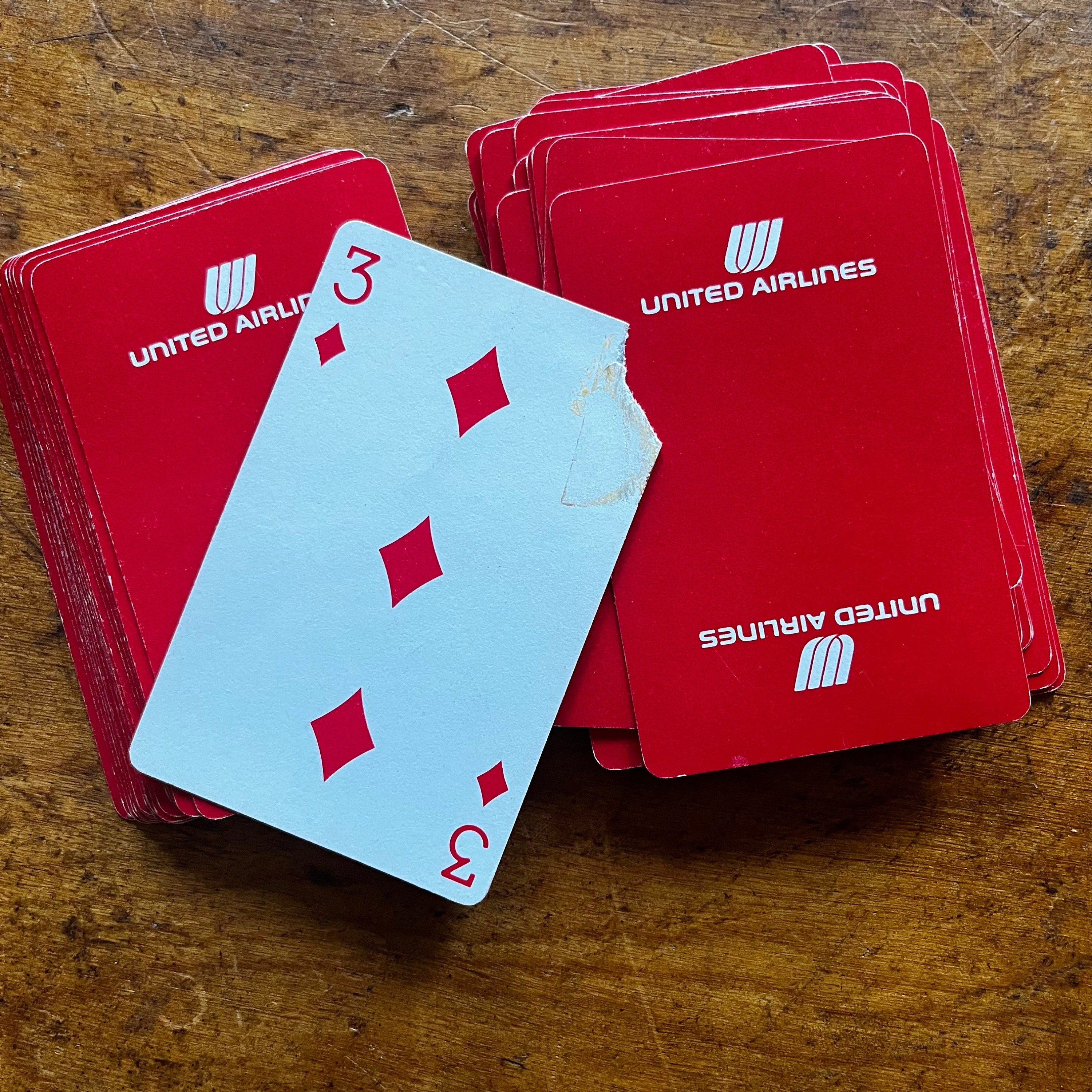 Vintage United Airlines Playing Cards. Full Size. - Etsy