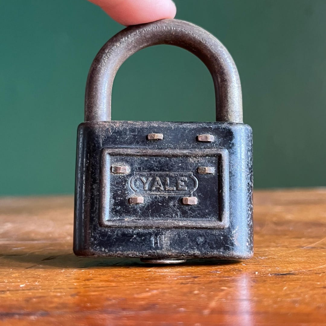 Vintage Yale Black Padlock No Key Antique Lock Antique Padlock USA ...