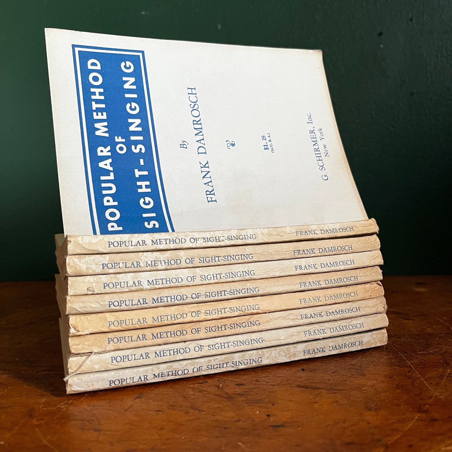Vintage 1920s Popular Method of Sight Singing. Paperback Books Shelf ...