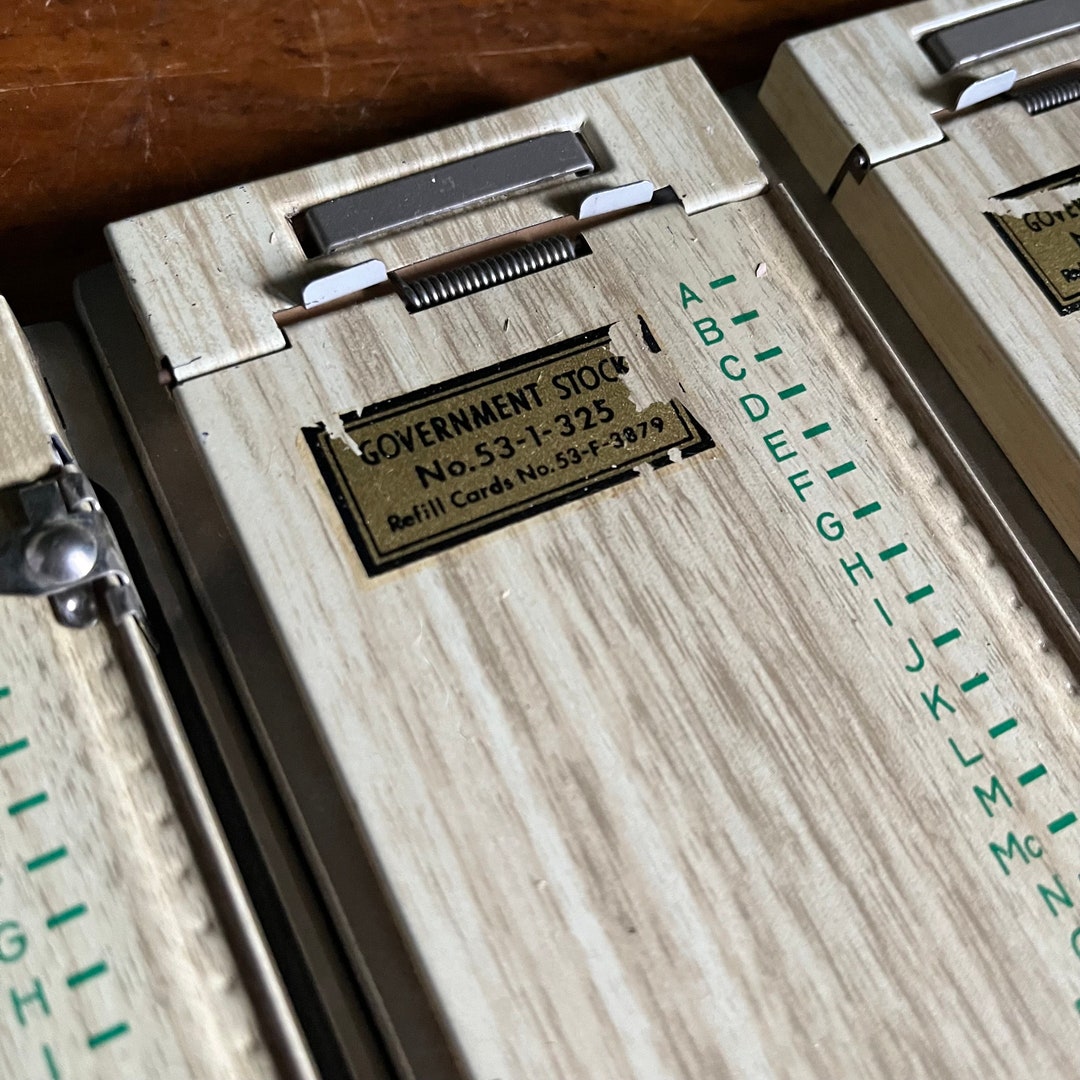 Vintage NOS Bates List Finder Model A Rolodex Phone Book Address Book ...