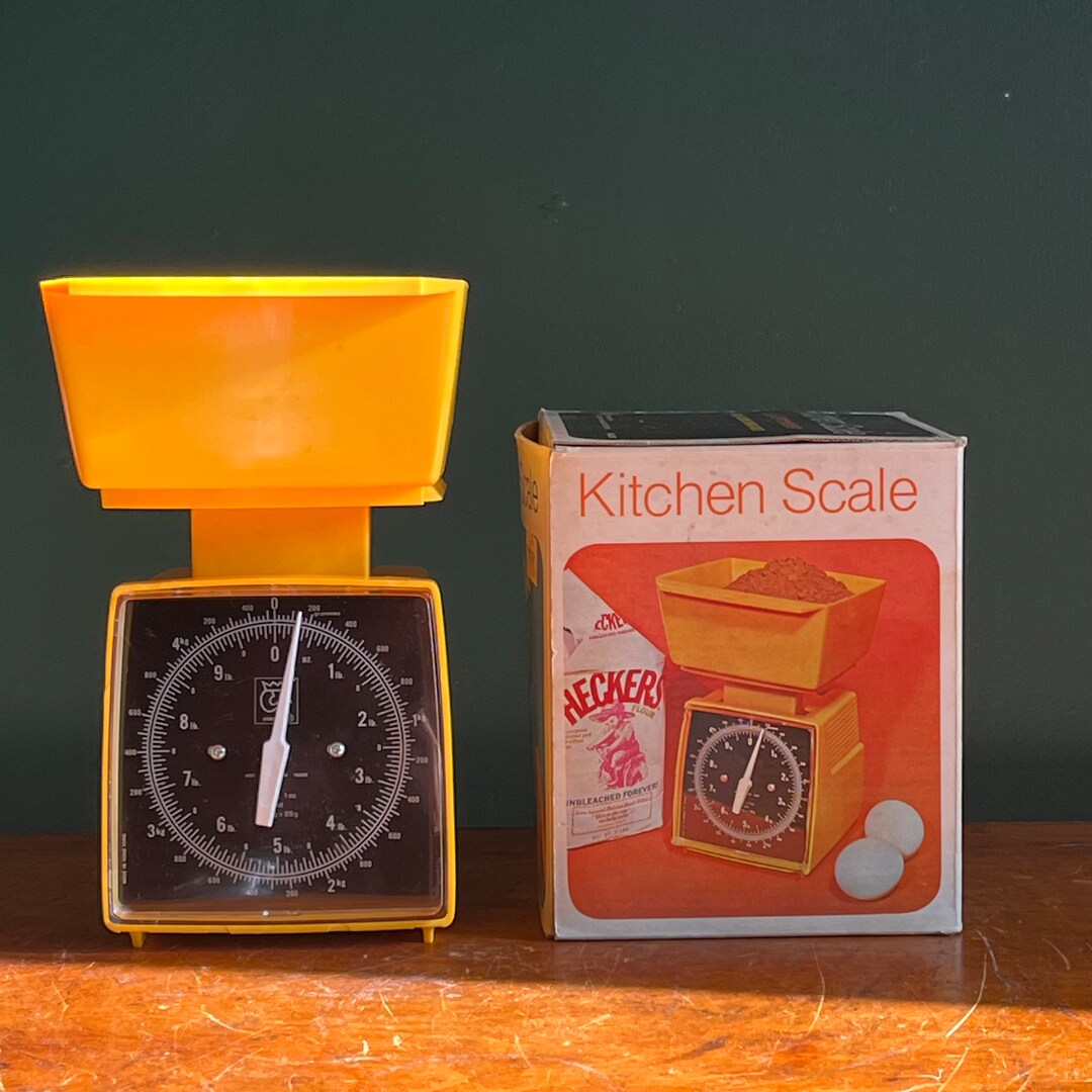 Vintage 1970s Yellow Plastic Kitchen Scale Retro Kitchen 70s - Etsy