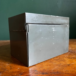 Vintage Public Service Index Card File Box. Rare Style. Industrial Chic ...