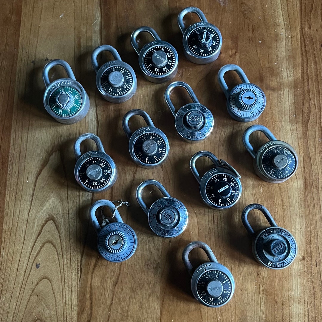 Vintage LOT Combination Locks Antique Lock Antique Padlock USA ...