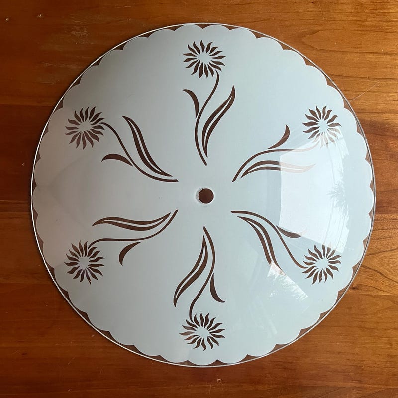 Glass Ceiling Light Cover - Etsy