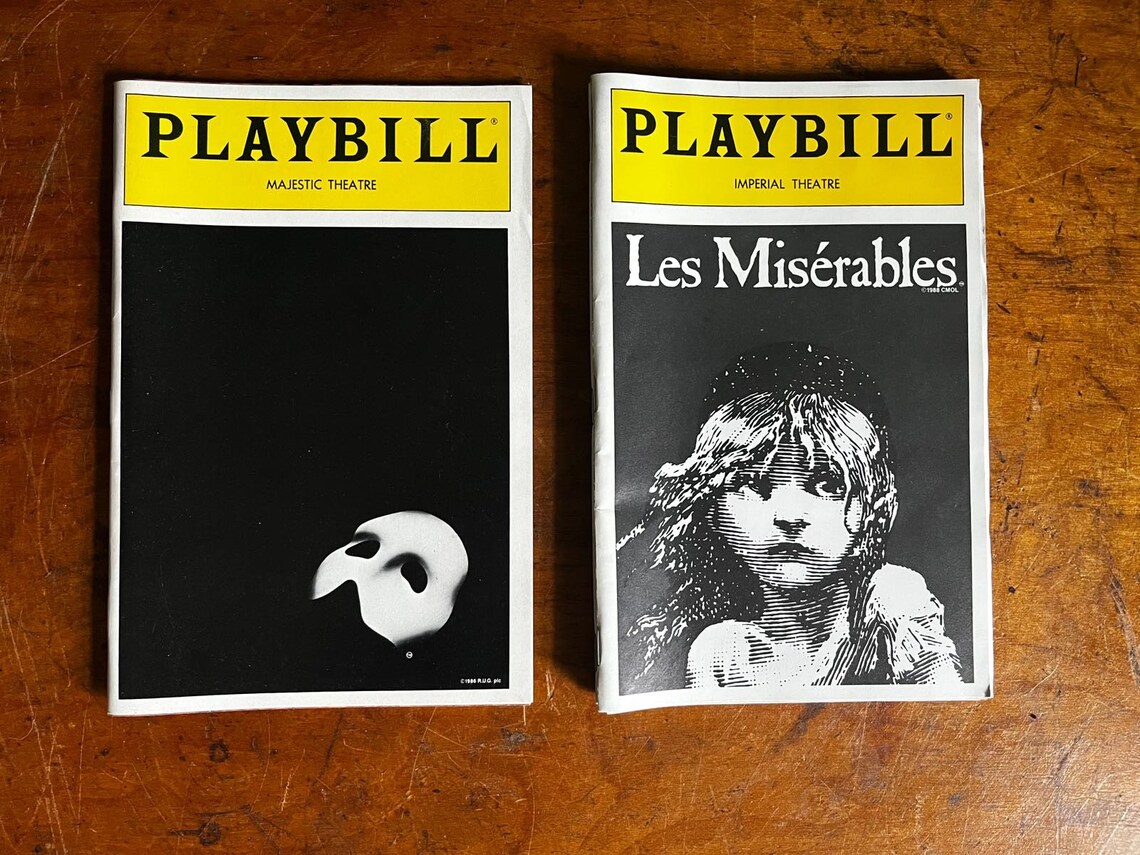 Vintage Broadway Playbills. 1970s 1980s 1990s. New York - Etsy