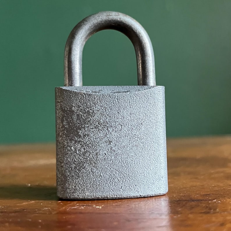 Vintage ELGIN Padlock No Key Antique Lock Antique Padlock USA Steampunk ...