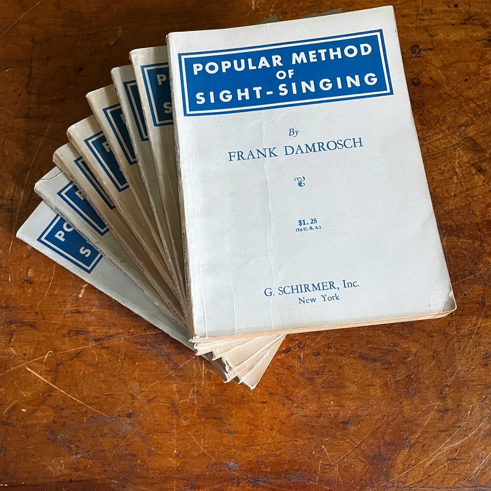 Vintage 1920s Popular Method of Sight Singing. Paperback Books Shelf ...