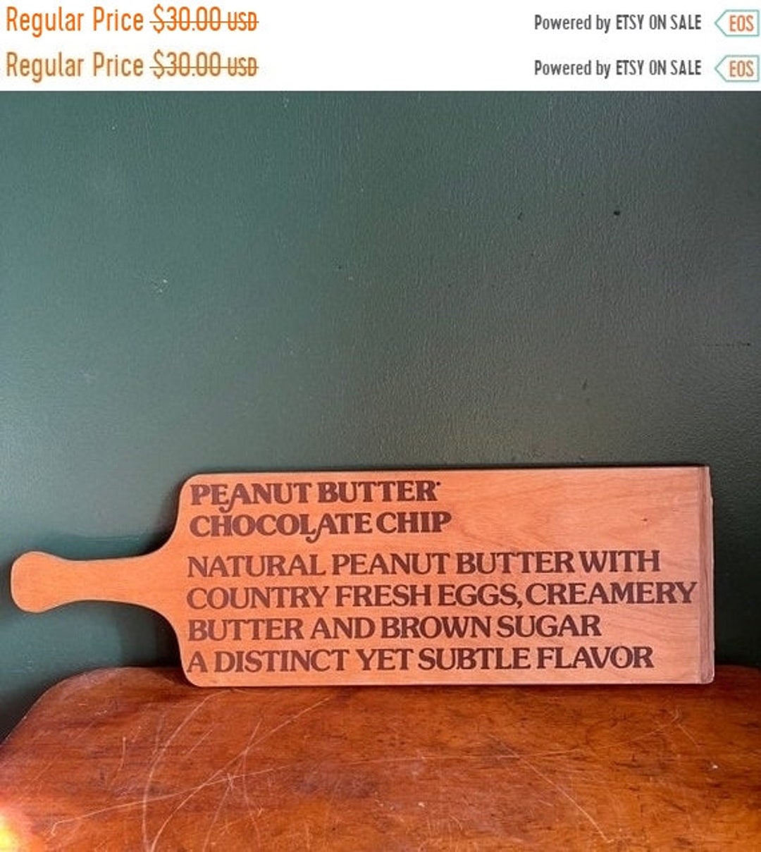 Vintage 1970s Kitchen Cookie Paddle. Retro Decor. 70s Decor. Wooden ...