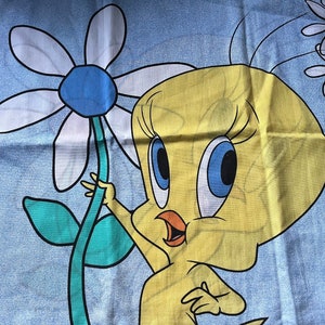 Vintage 1998 Tweety Bird Flat and Fitted Twin Sheets Vintage Bed Sheets ...
