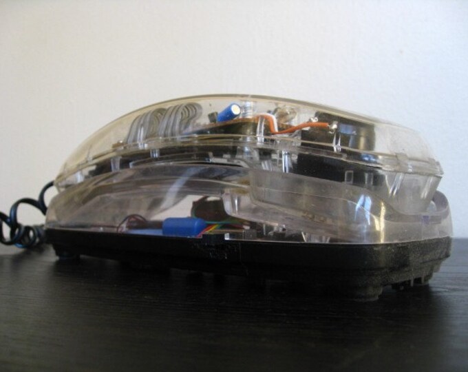 Clear Plastic Phone. 80s Awesomeness. - Etsy