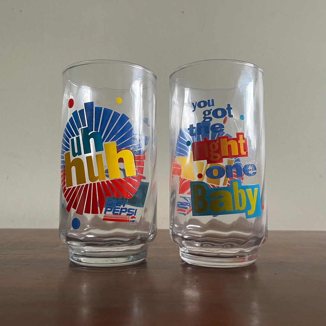 Vintage 1990s Pepsi Glass Soda Glass Barware Drinkware - Etsy