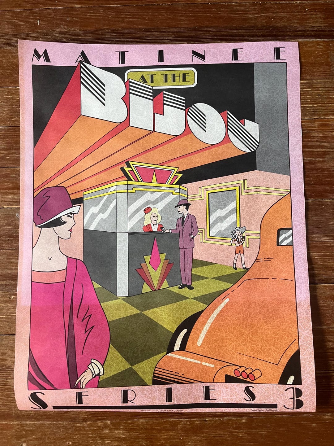 Vintage 1982 Matinee at the Bijou Series 3 Poster Carl Darnell - Etsy