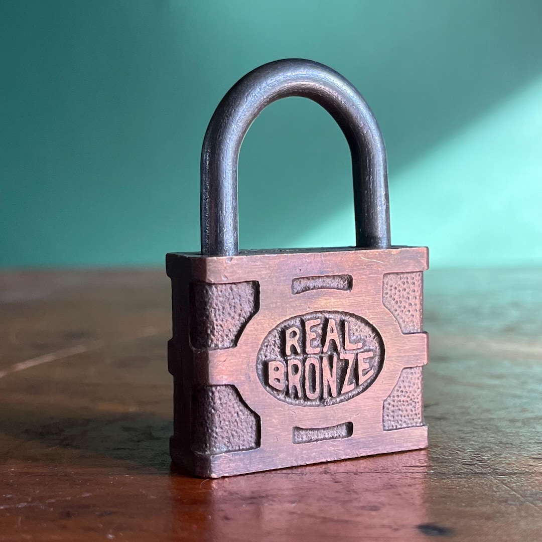 Vintage REAL BRONZE Padlock No Key Antique Lock Antique Padlock - Etsy