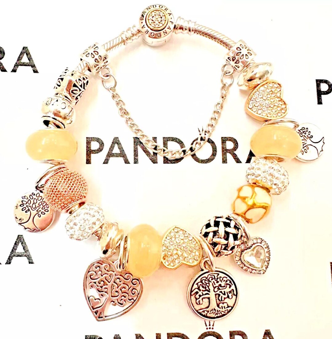 PANDORA Signature Sterling Silver/gold Bracelet With "tree of Life ...