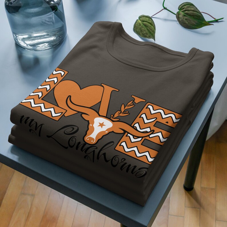 Love My Longhorns SVG: Texas Football Team Shirt Design (digital ...