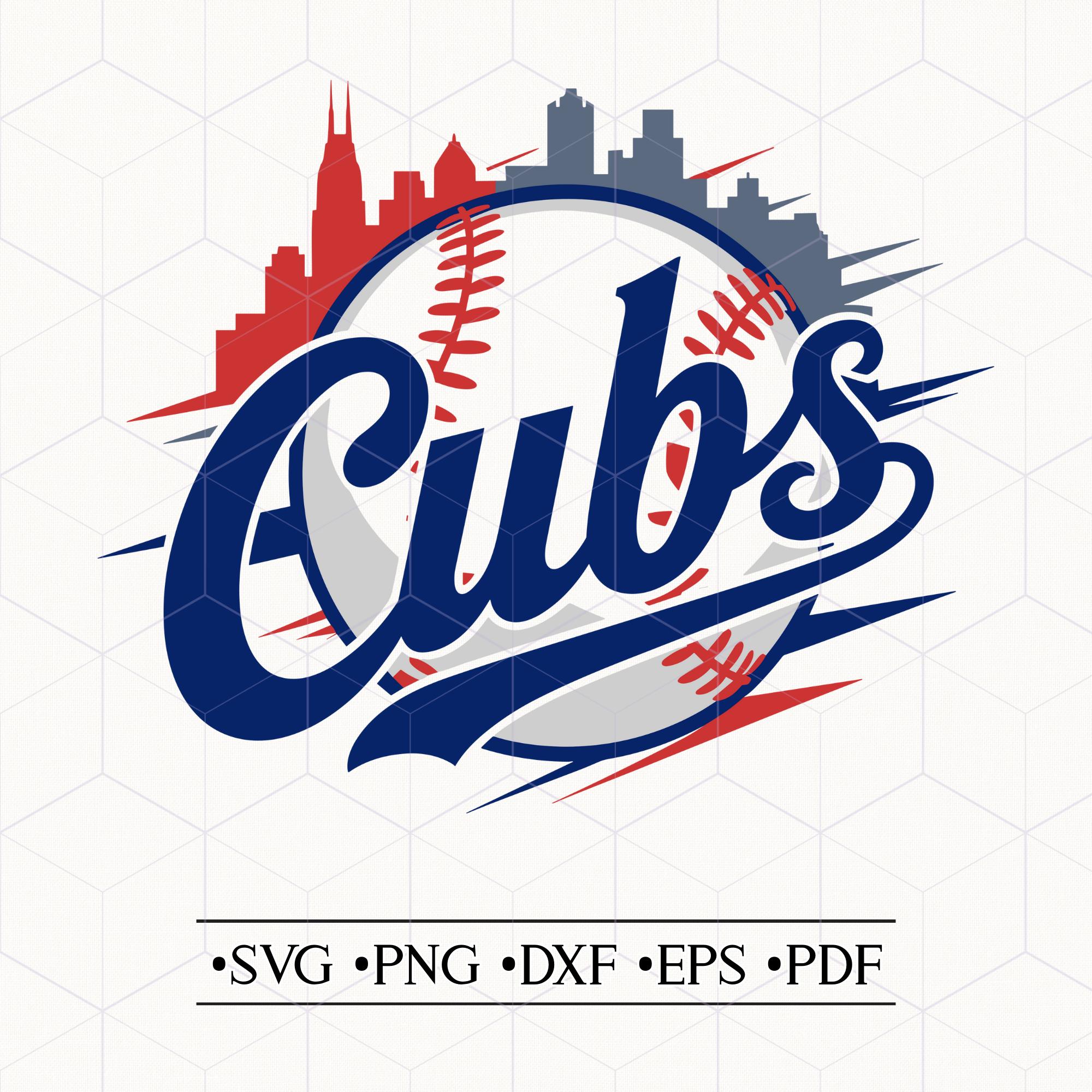 Cubs Baseball Svg | Chicago City Baseball Team | Sports Team Cricut ...