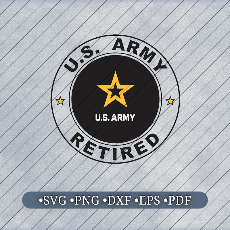 Us Army Retired Svg - Etsy