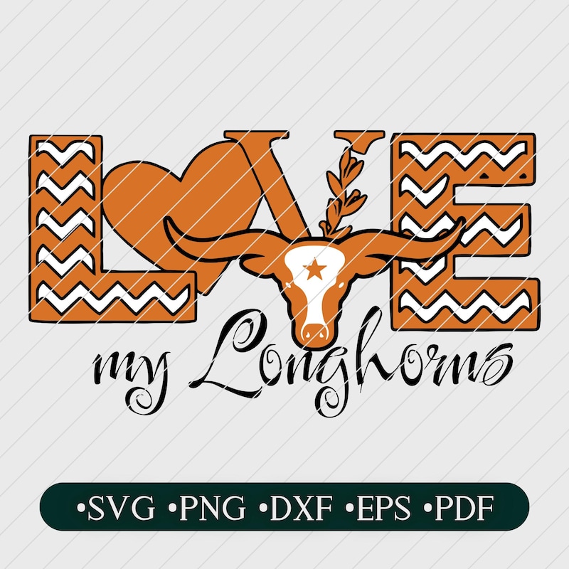 Texas Longhorn Svg - Etsy