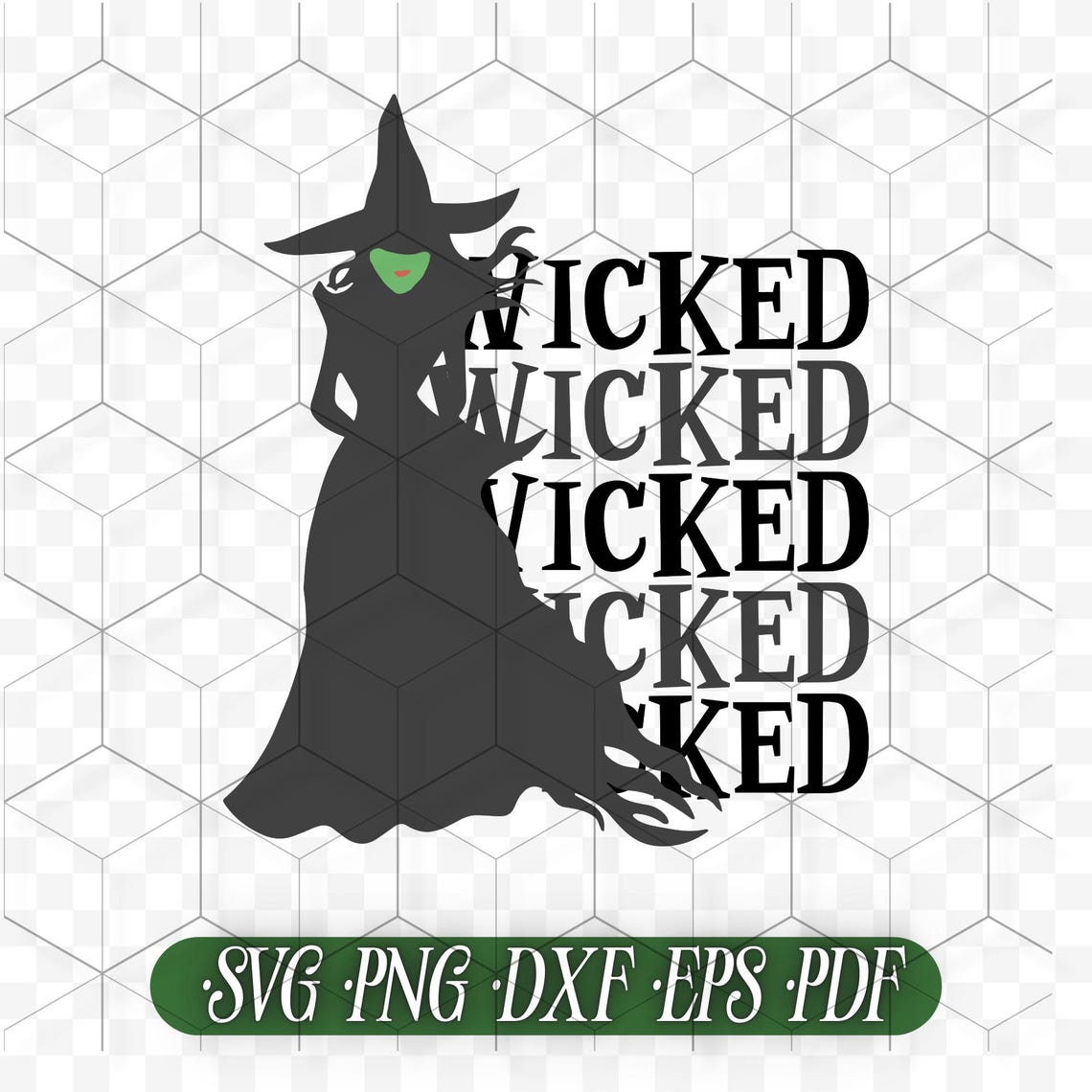 Wicked Svg Cut Files, Wicked Png, Wicked Movie Fan Design, Elphaba ...