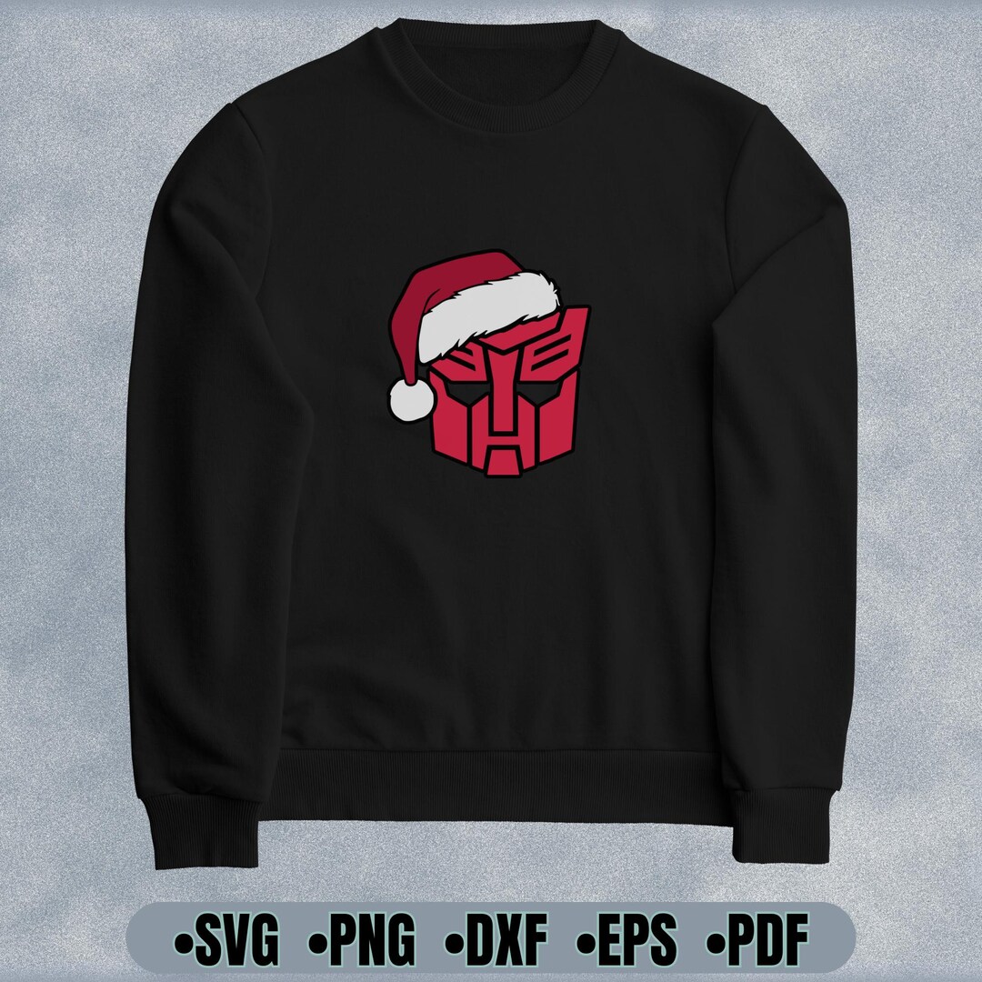Christmas Transformers SVG | Santa Hat | Svg, Png, Dxf, Eps, Pdf ...