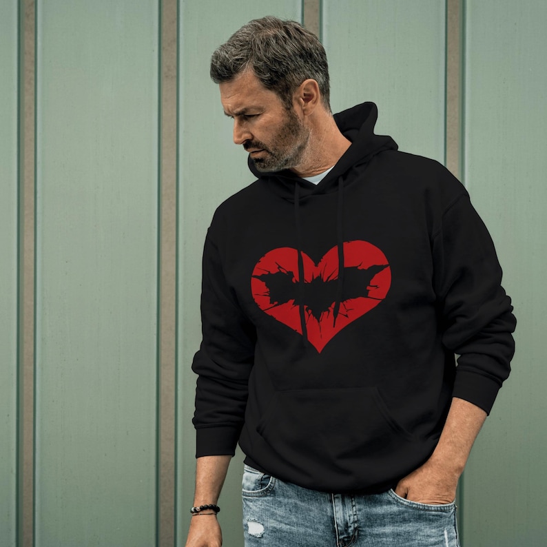 Super Hero Bat and Heart Design - Svg, Png, Dxf, Eps, Pdf, Cricut ...