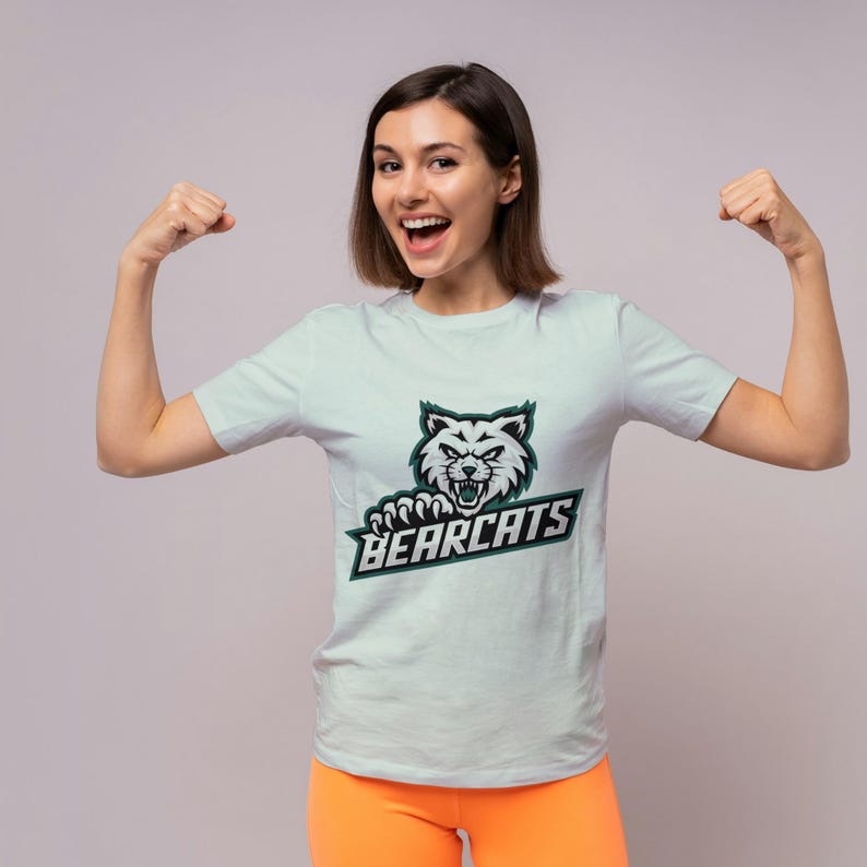 Bearcats Mascot Logo: Sports Team Emblem (digital File) - Etsy
