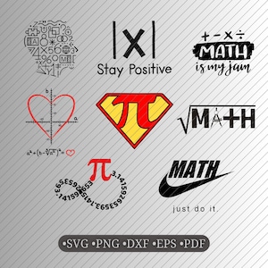 Funny Math Svg-png Bundle, Math Teacher Svg, Mathematics Shirt Design ...