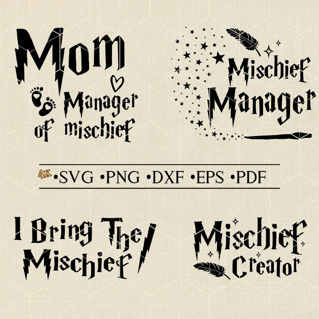 Mischief Svg Cut Files Bundle, Mom Manager of Mischief, Mischief ...