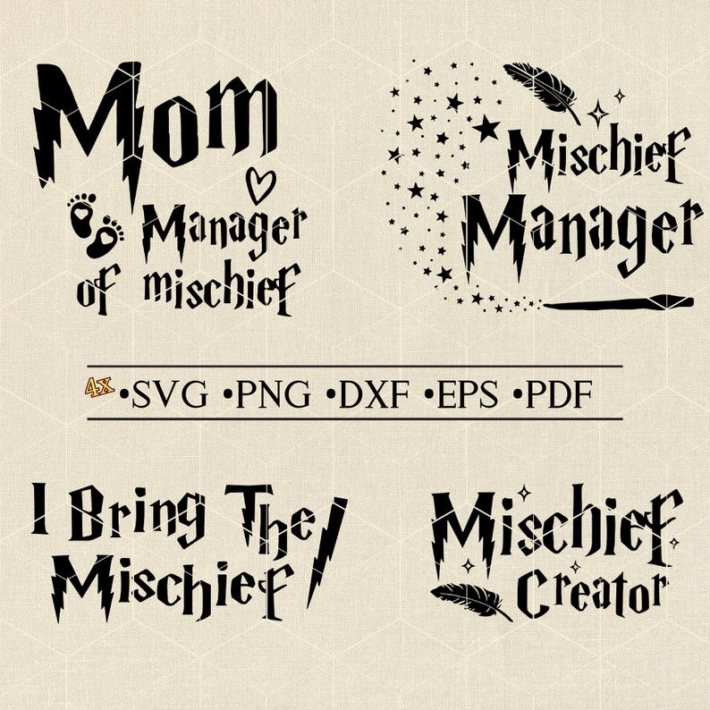 Mischief Svg Cut Files Bundle, Mom Manager of Mischief, Mischief ...