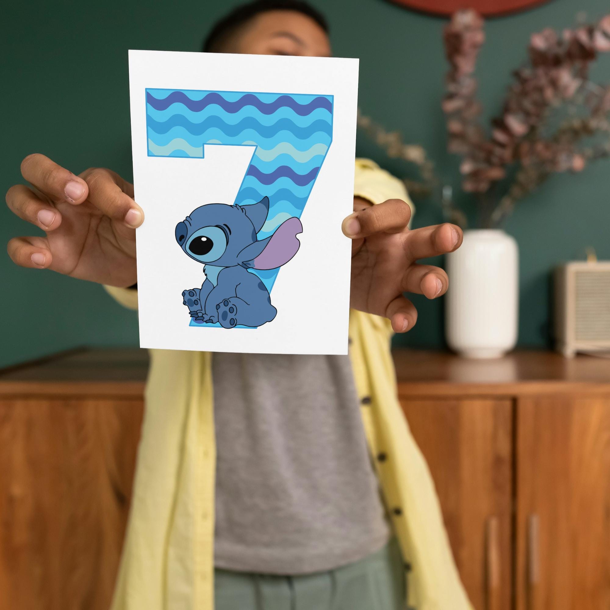 Stitch-themed Number Set Svg Png | Birthday Decor, Cake Topper Number ...