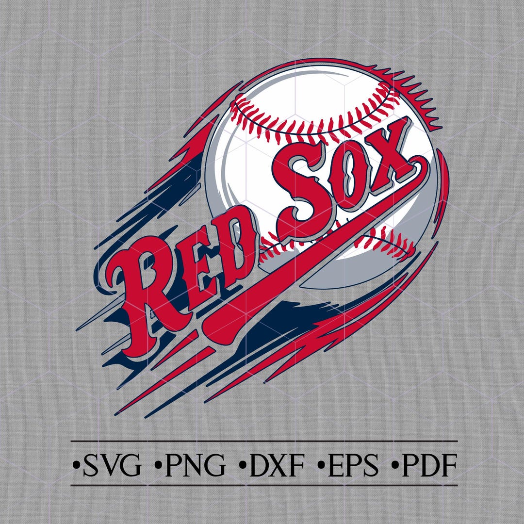 Red Sox Baseball Svg Png Dxf Eps Pdf File, Vintage Sport Clipart, Game ...
