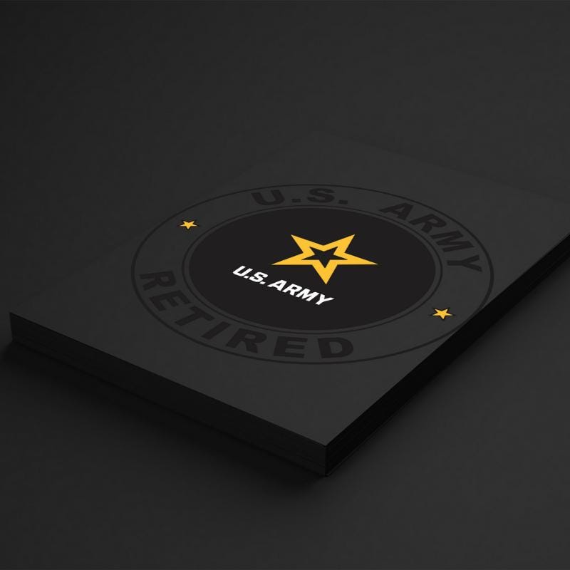 US Army Retired Logo SVG Cut Files, Military Logo, Veteran Gift ...