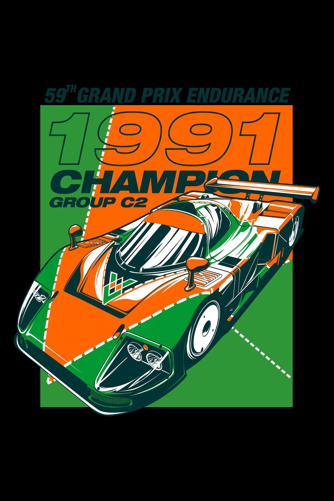 Car Vehicle Mazda 787B 0304 Poster Decor Prints Canvas Wallpaper Fan ...