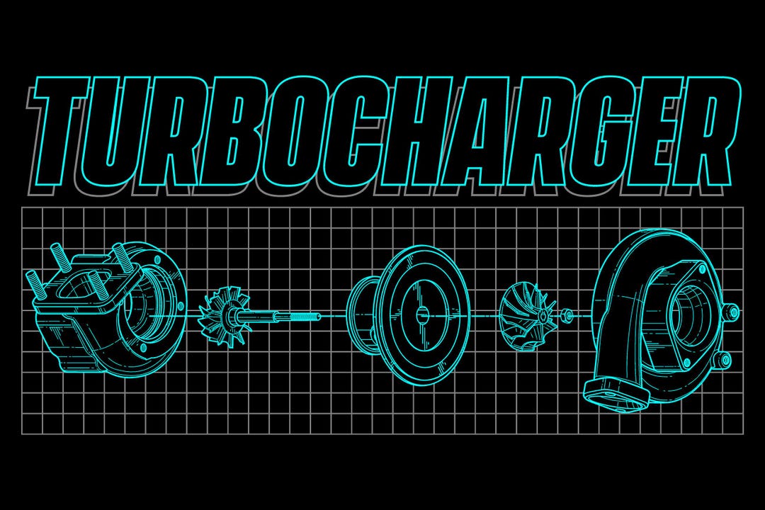 Car Vehicle Breakdown of a Turbocharger 0289 Poster Decor Prints Canvas ...
