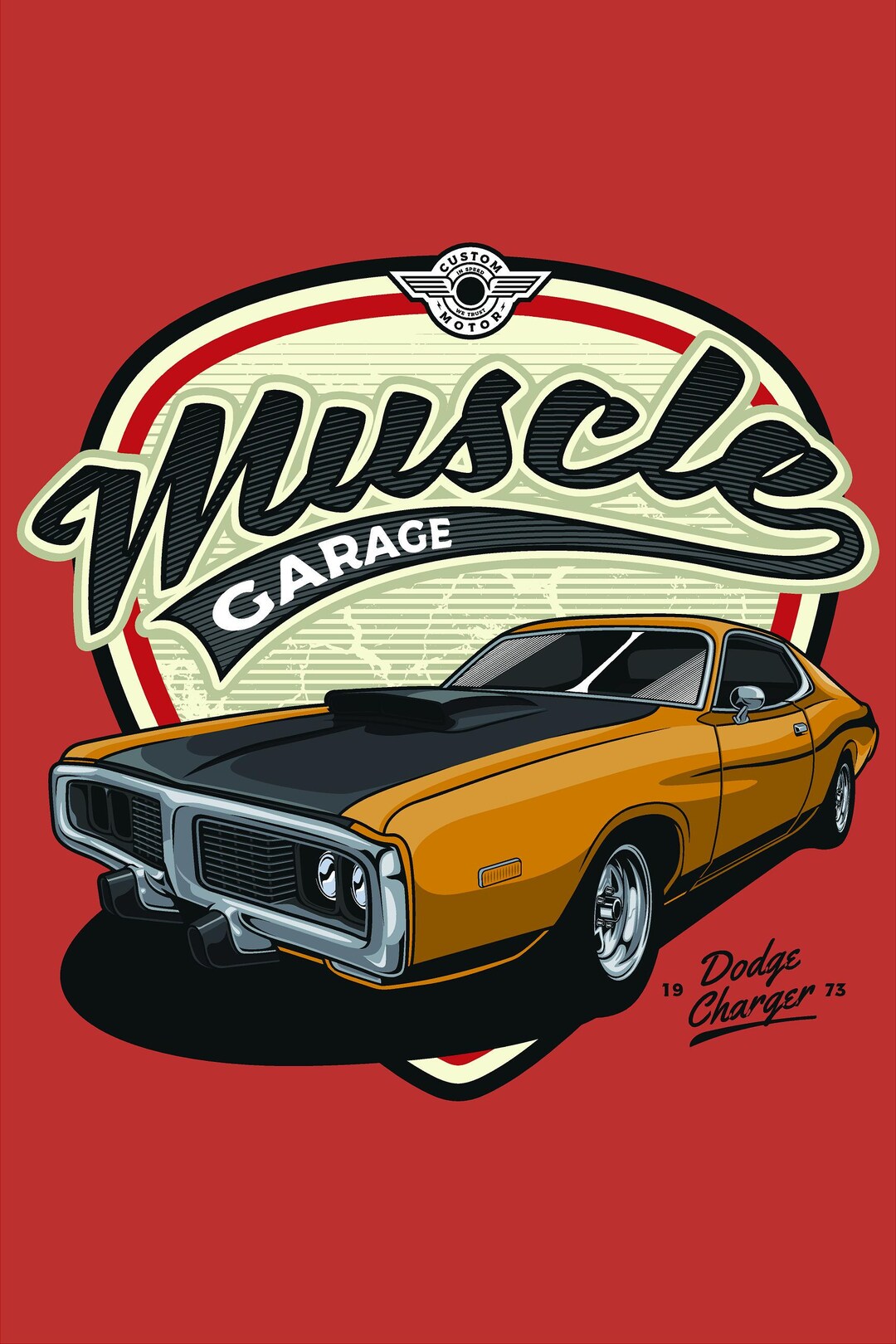 Car Vehicle Dodge Charger 73 0108 Poster Decor Prints Canvas Wallpaper ...