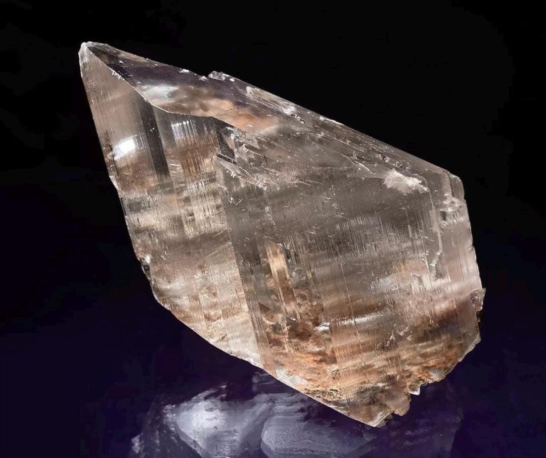 GYPSUM SELENITE NAICA Mine Mexico - Large Sharp Transparent Crystal ...