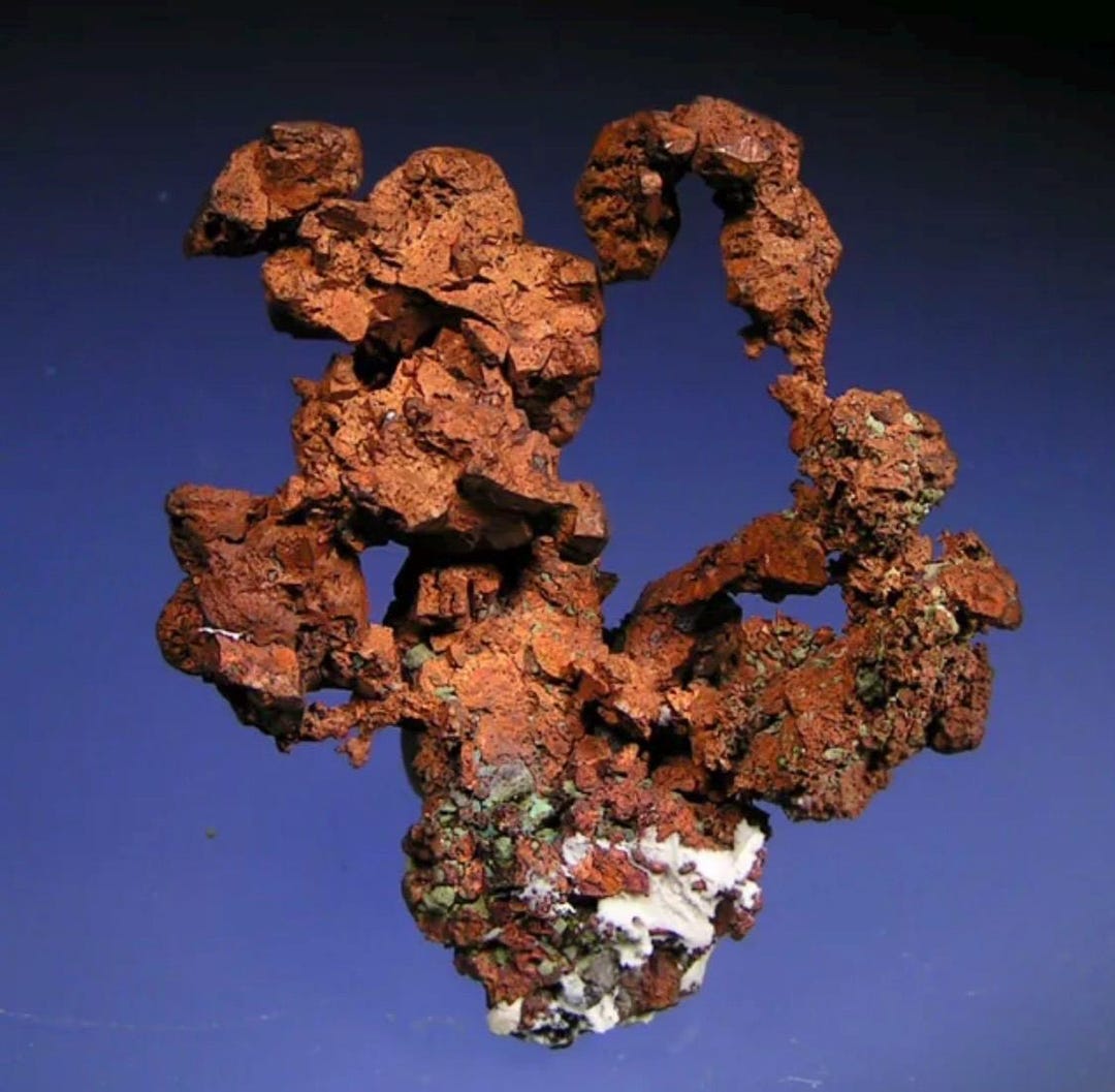 BISBEE COPPER Sculptural CRYSTAL Group - Rich Patina Old Vintage Bisbee ...