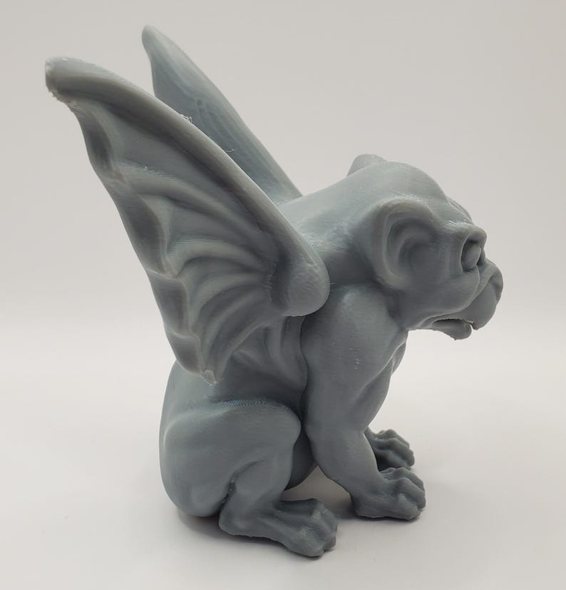 3D Printed Gargoyle Small Paintable - Etsy