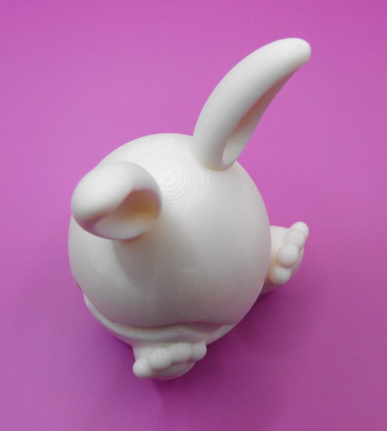 6 Pack of 3D Printed Easter Bunny Egg Paintable Easter Craft Kids Craft ...