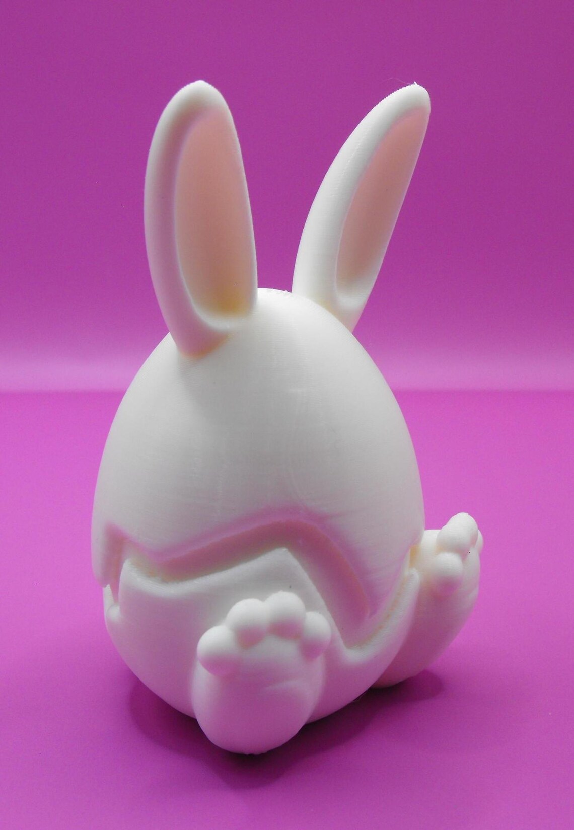 6 Pack of 3D Printed Easter Bunny Egg Paintable Easter Craft Kids Craft ...