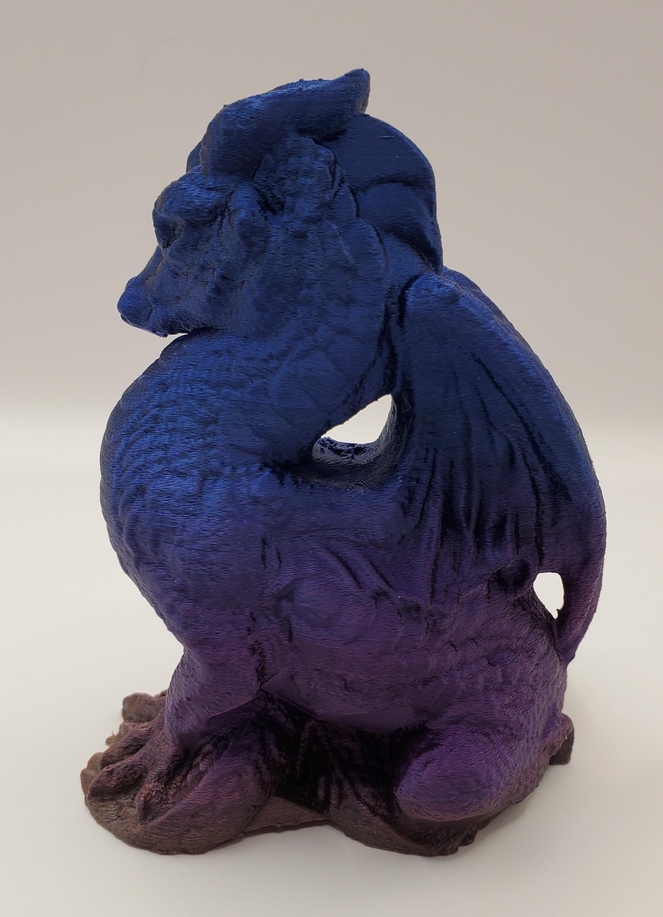 3D Printed Dragon Statue Paintable - Etsy