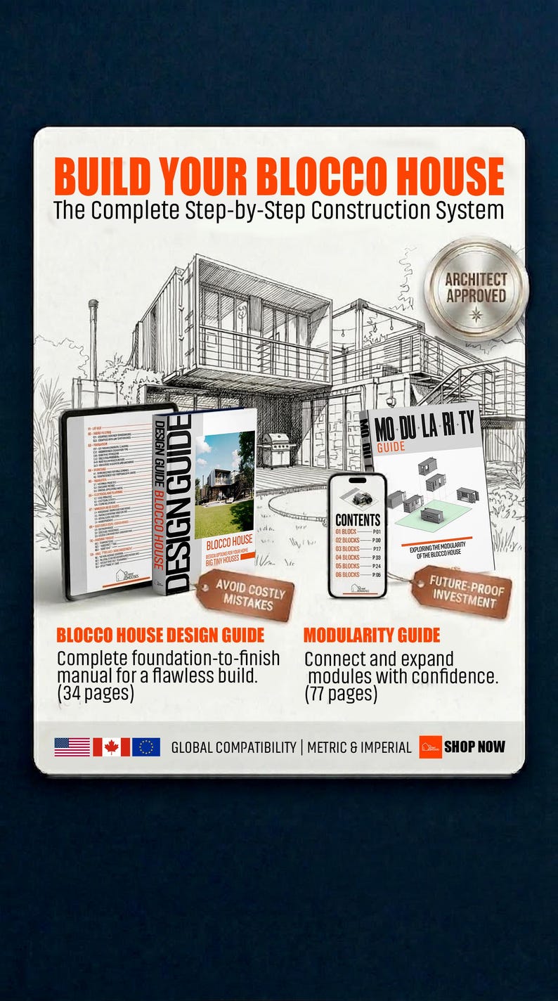 Complete Modular Container Home Bundle: 10 Tiny House Plans - Architect ...