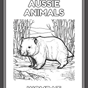 Aussie Animals Colouring Pages Printable | Australian Wildlife Digital ...