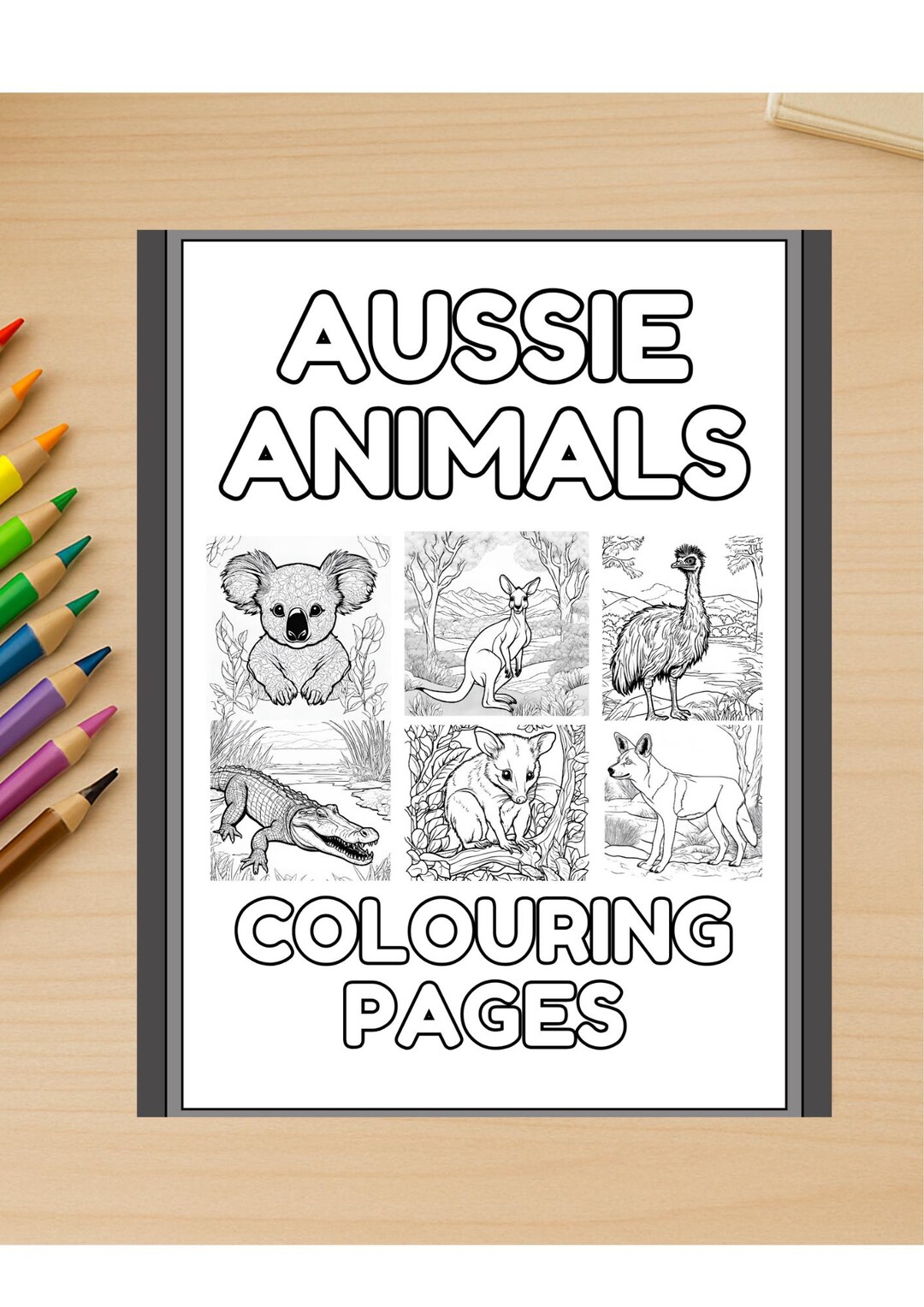 Aussie Animals Colouring Pages Printable | Australian Wildlife Digital ...
