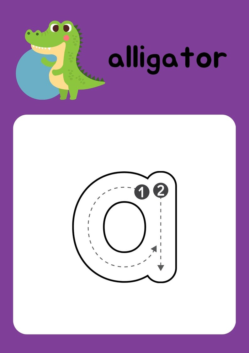 Printable Animal Alphabet Tracing Worksheets | ABC Letter Practice ...