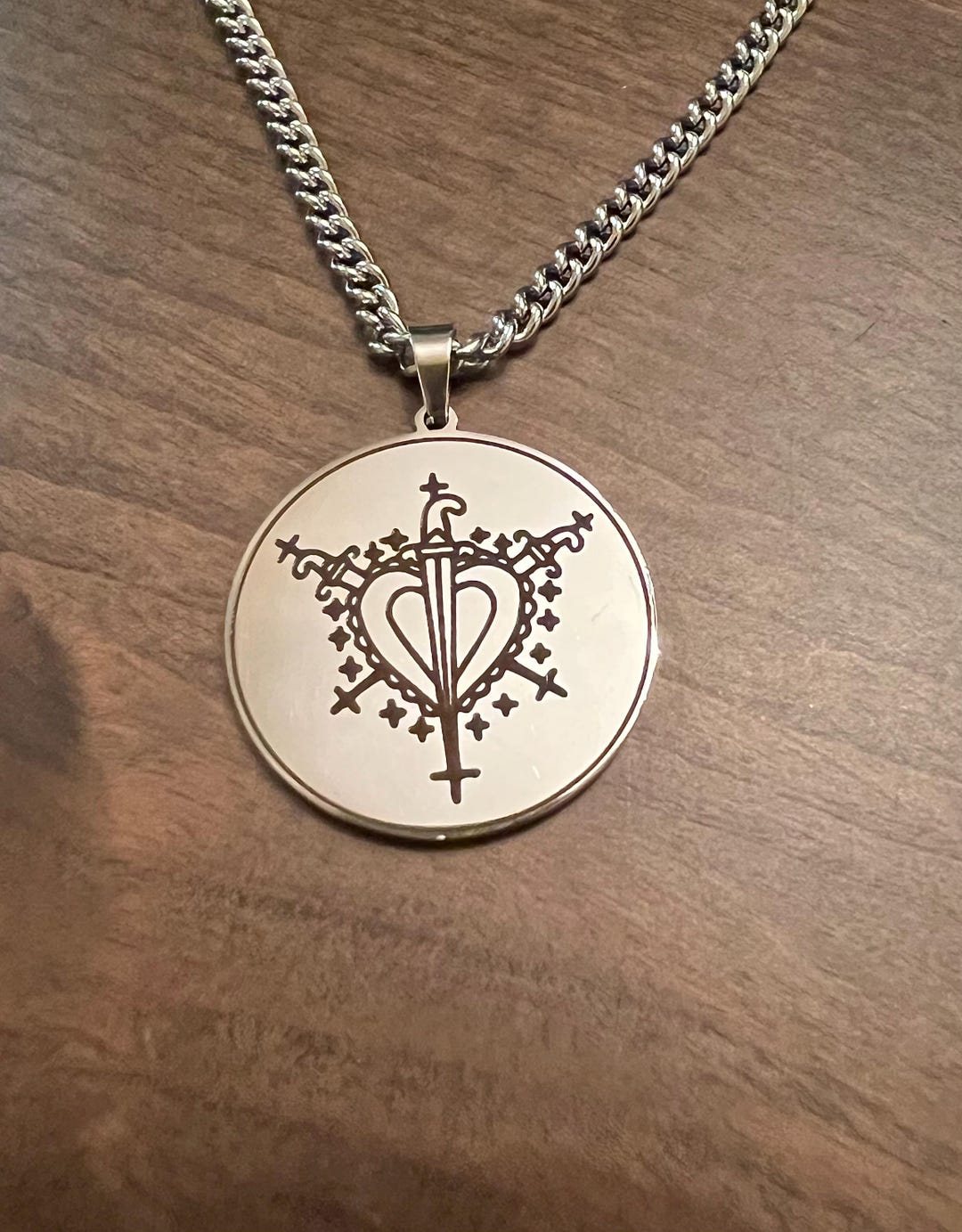 Ezili Danto Erzulie Dantor Vodou Veve Pendant - Open Portal, No ...