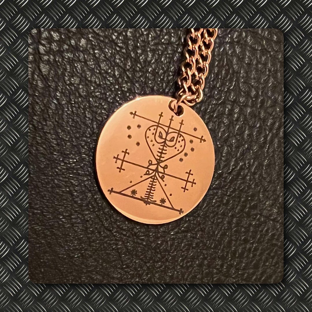 Maman Brigitte Vodou Veve Pendant - Open Portal, No Energies or ...