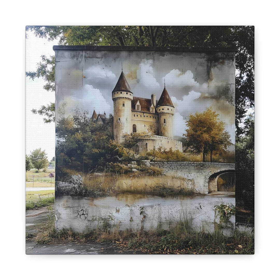 Rustic Castle Mural - Spray Paint Art of a Castle - Graffiti Spraypaint ...