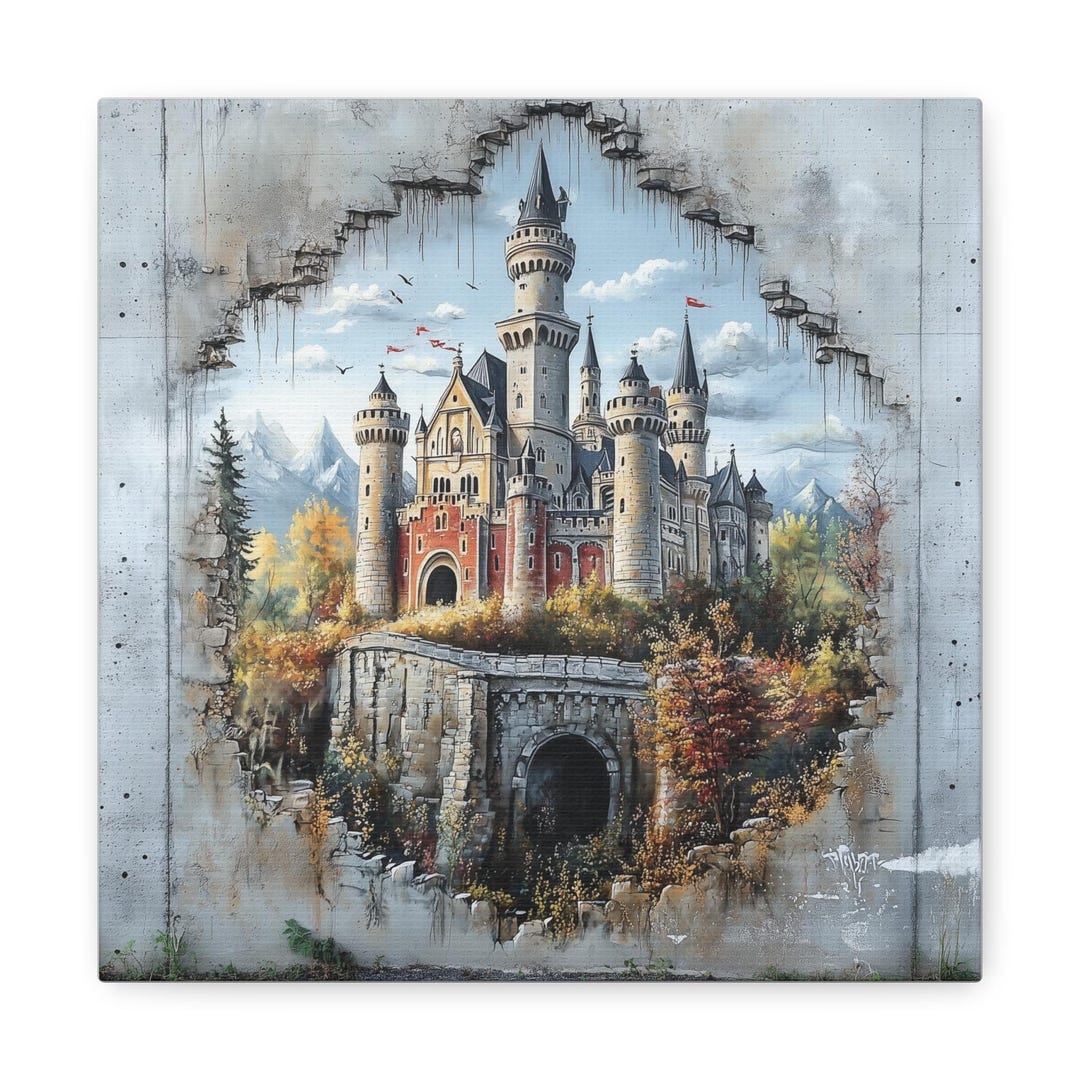 Majestic Castle Mural - Spray Paint Art of a Castle - Graffiti ...